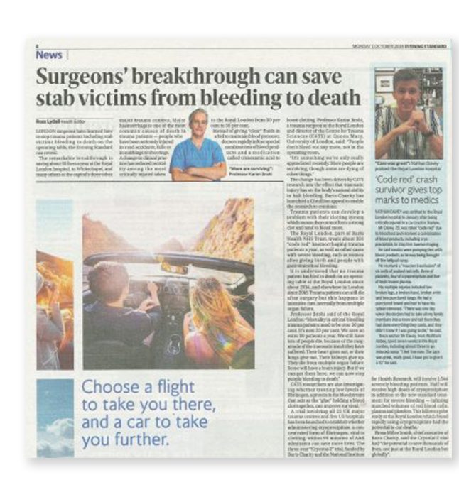 London’s Lifeline: Trauma - Barts Charity